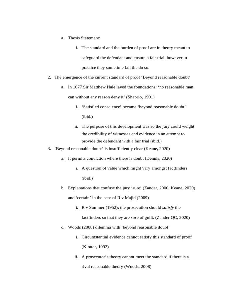 Notite Burden Si Standard of Proof | PDF | Burden Of Proof (Law ...