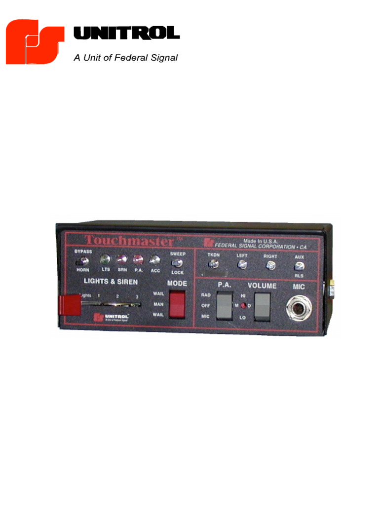Touchmaster Manual - MAN-UTM - 0 | PDF | Amplifier | Loudspeaker