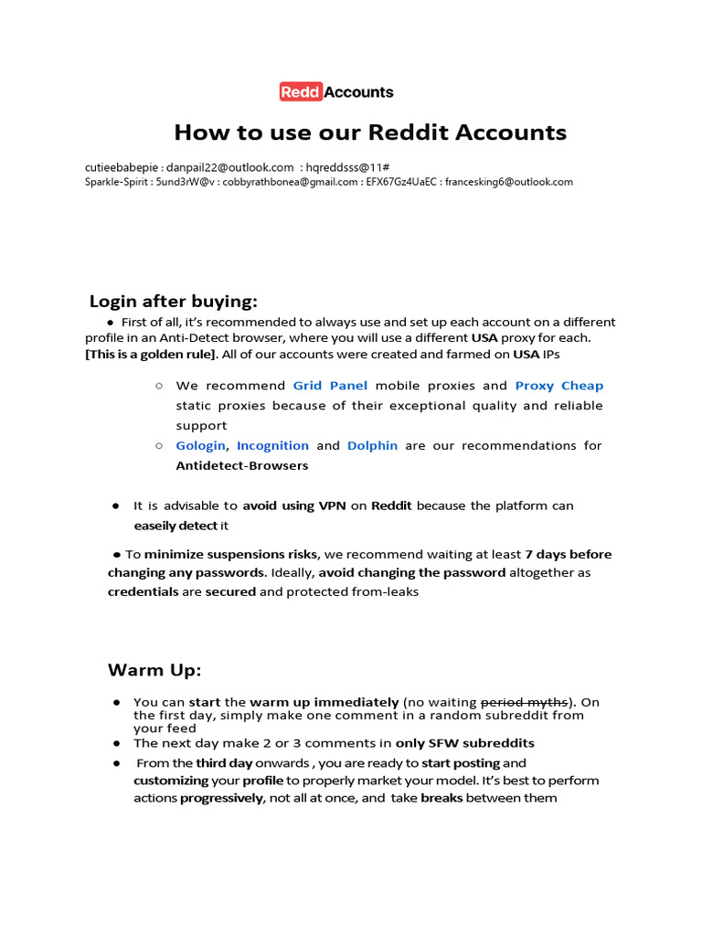 Using Reddit Accounts Safely | PDF