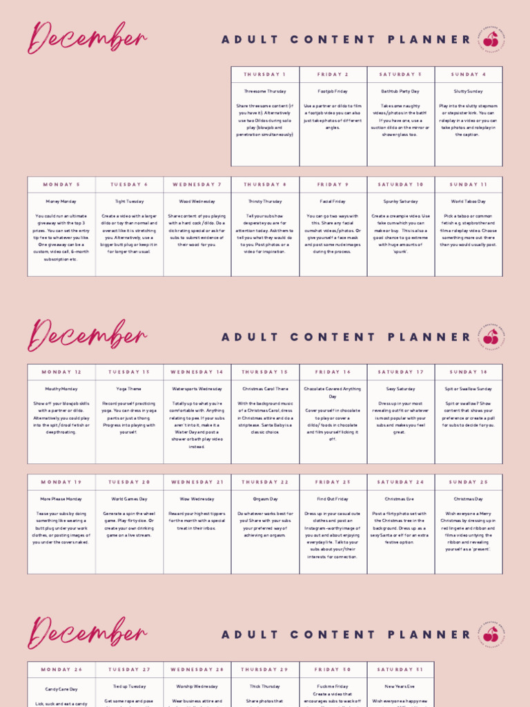 12 - December Content Ideas | PDF