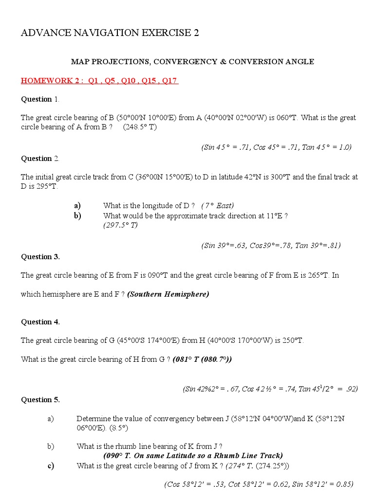 HW2 - MAP PROJ CY & CA | PDF | Longitude | Latitude