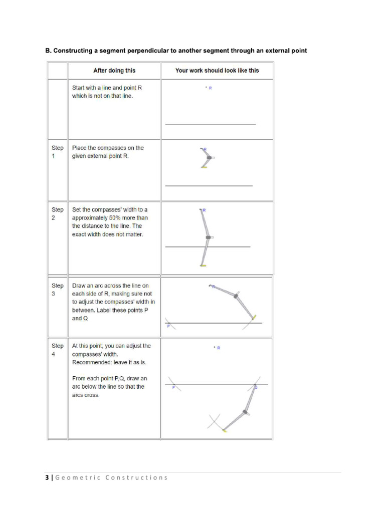 Guide - Geometric Constructions (Part 1) | PDF