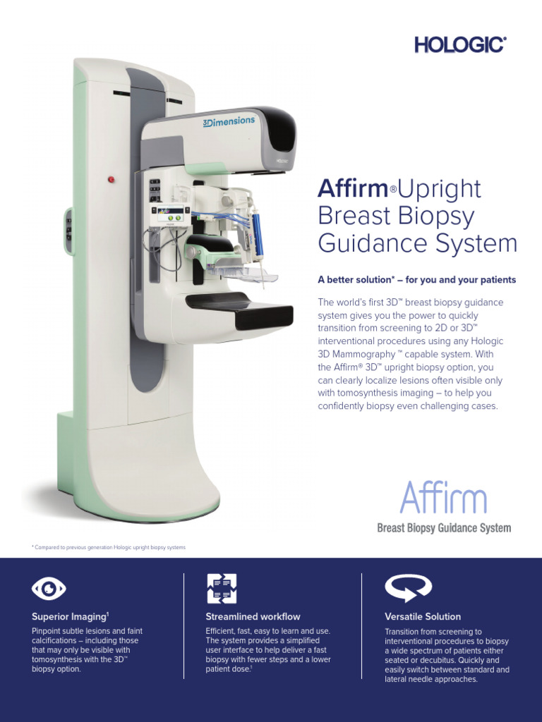 Affirm® Upright Breast Biopsy Guidance System Data Sheet EUR EN | PDF ...