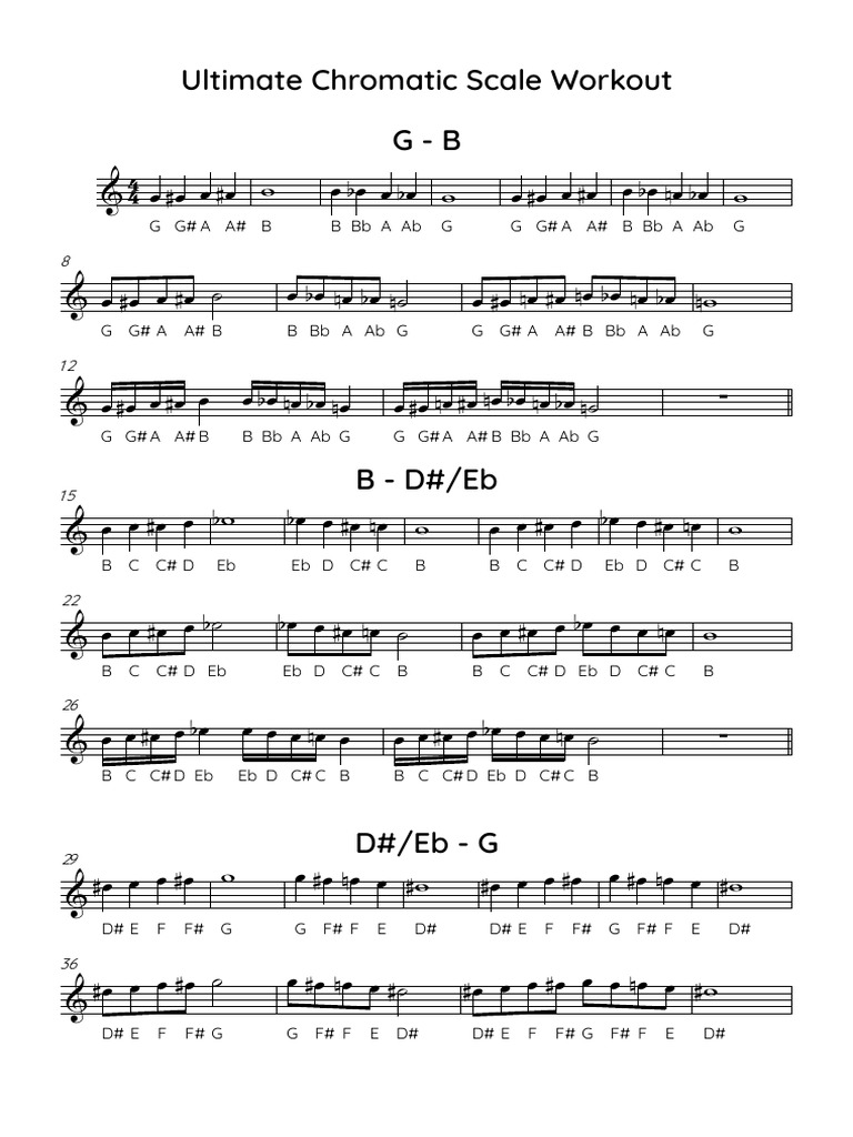 Ultimate Chromatic Scale | PDF