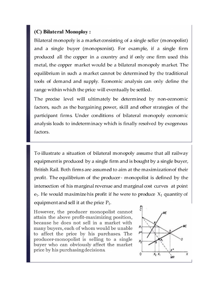 Bilateral Monopoly | PDF