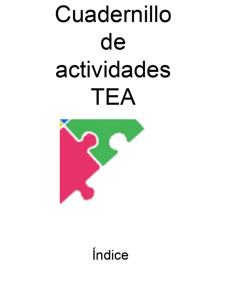 Cuadernillo TEA | PDF