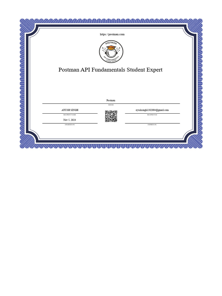 Postman student expert certification | PDF