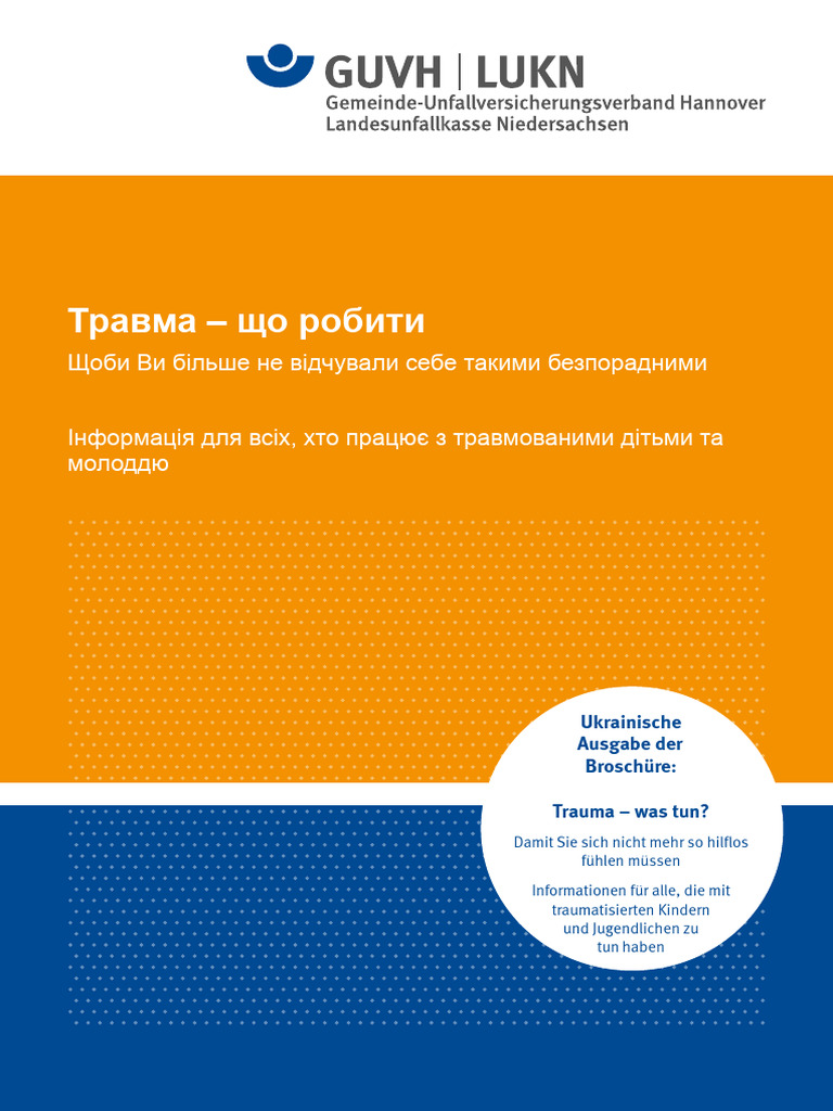 GUVH Broschure Ukr Trauma-Kinder 2022 v01 | PDF