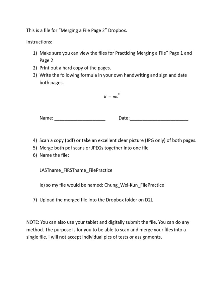 Merging A File Page 2 | PDF