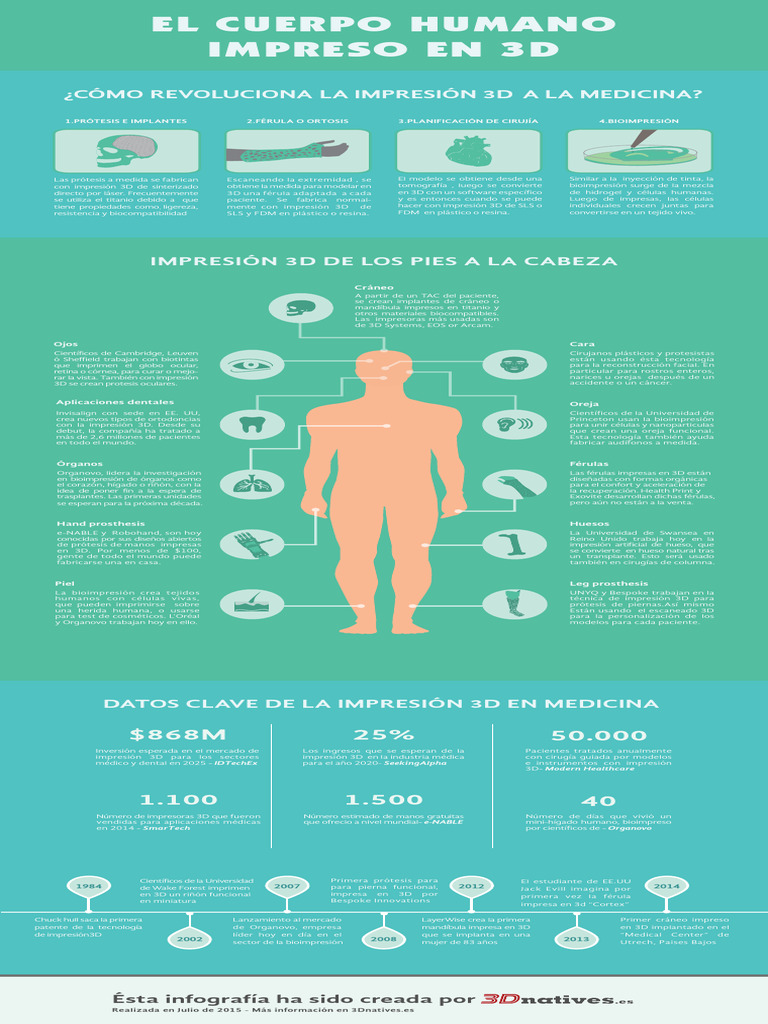 3dnatives_infographic_ES2 | PDF | Impresión 3d | Transplante de organo