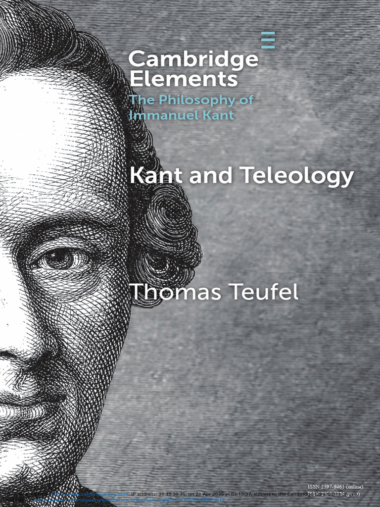 Kant and Teleology | PDF | Immanuel Kant | A Priori And A Posteriori