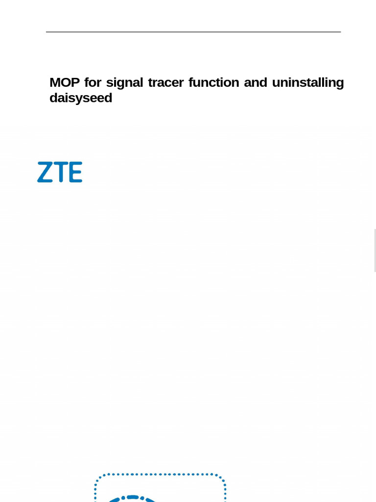 MOP For Signal Tracer Function and Uninstalling Daisyseed | PDF | Telecommunications | Computer ...