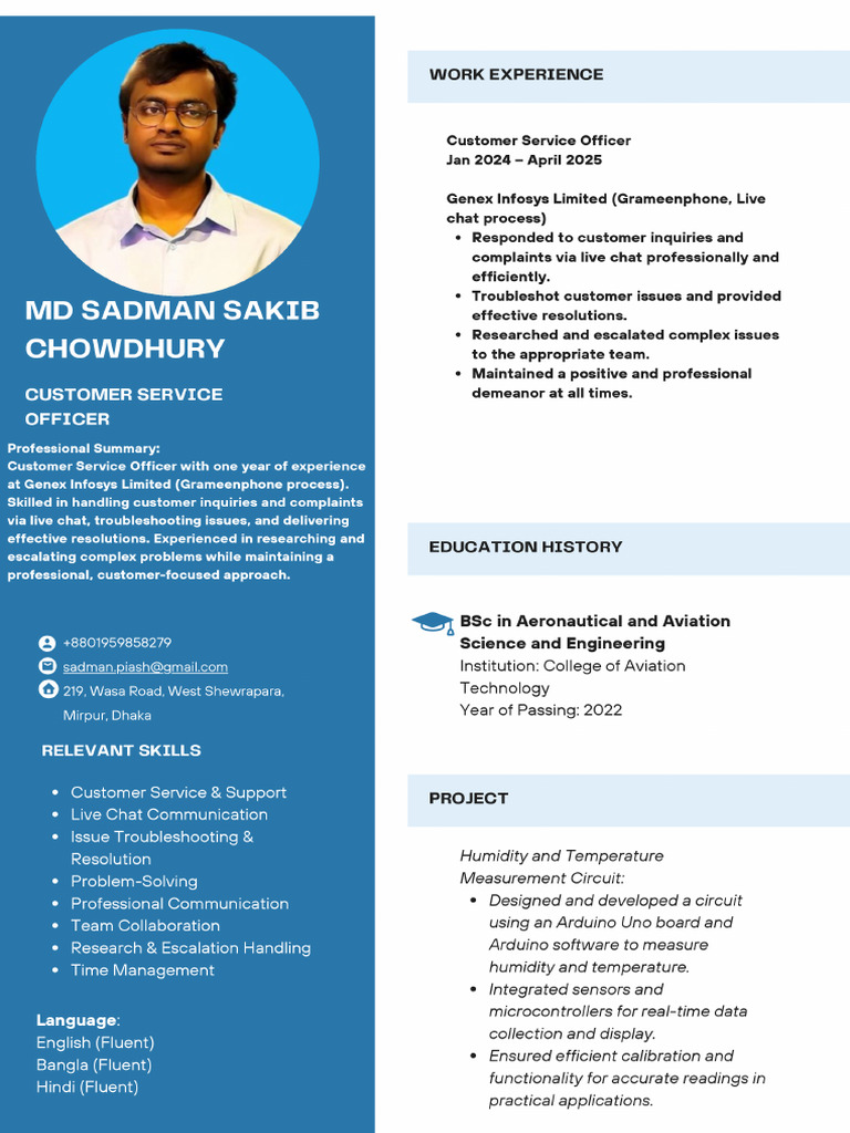 MD Sadman Sakib Chowdhury | PDF