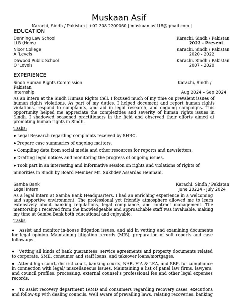 McKinsey Resume Template | PDF