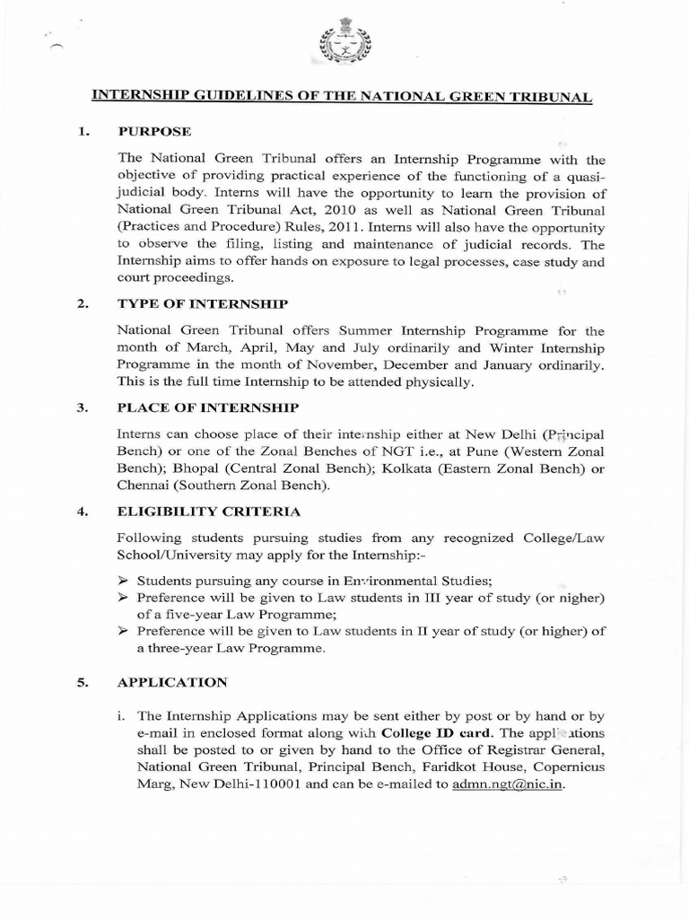 Internship Guidelines | PDF