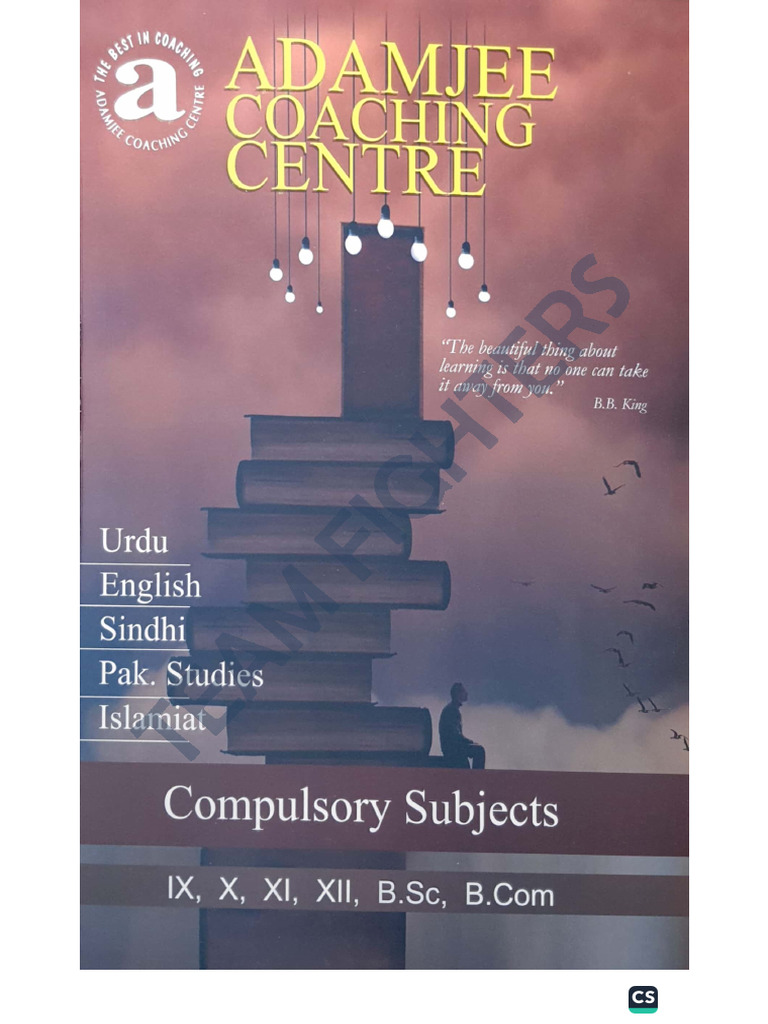 Xii-English - Adam Jee Note - Team Fighters | PDF