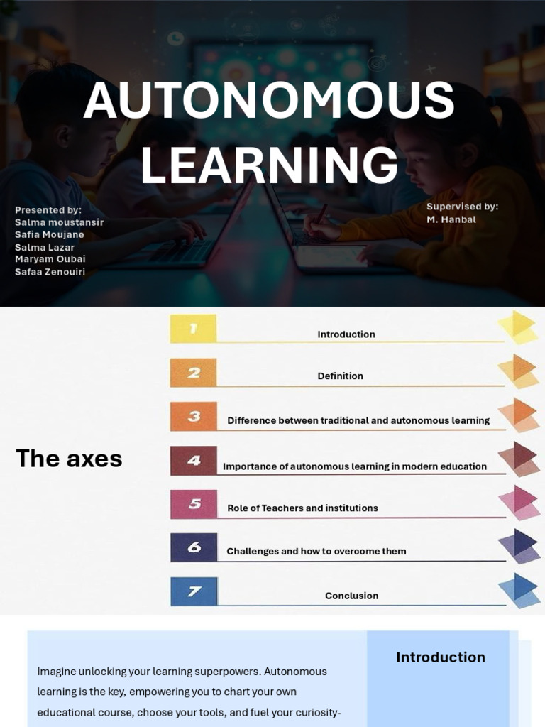 Autonomous learning | PDF | Learning | Autonomy