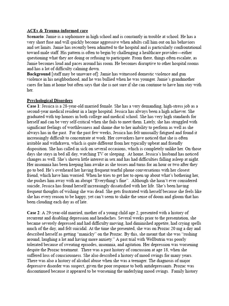 Clientel Case Studies (Midterm) | PDF | Myocardial Infarction | Mood Disorders