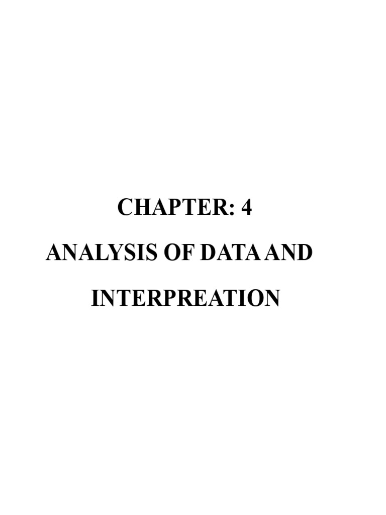 Chapter - 4 Data Anlaysis and Interpretation | PDF | Statistics | Motivational