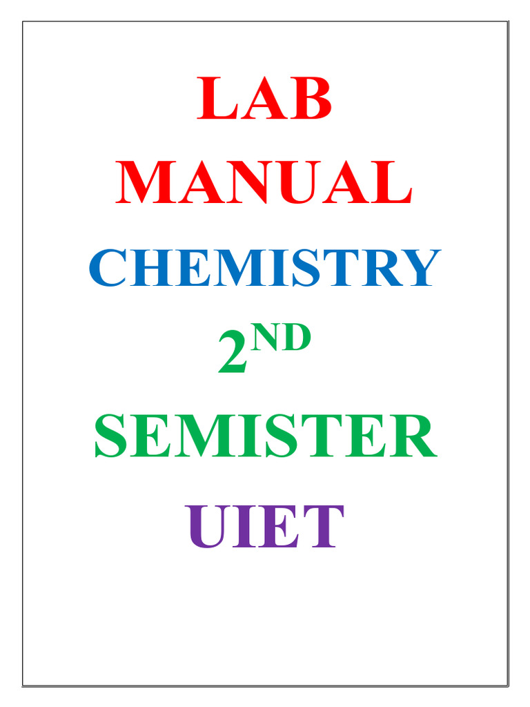 Chemistr Practical (2ND Sem) | PDF | Electrochemistry | Electrode