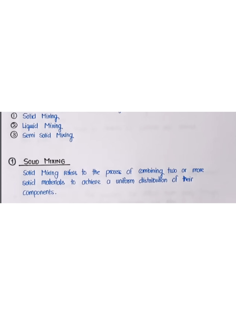 Mixing Solid, Liquid, Semi | PDF