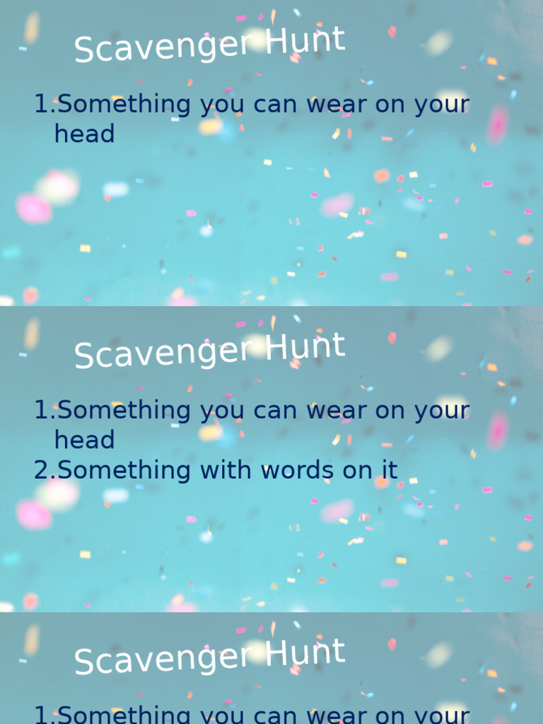Week 1 Scavenger Hunt | PDF