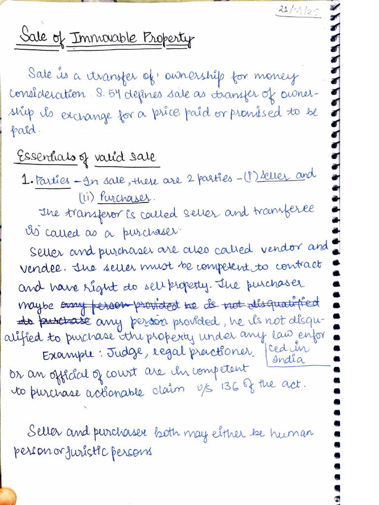 Sale of Tangible Property Overview | PDF