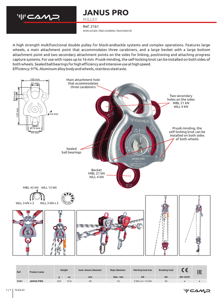2161 Polea Doble Janus Pro | PDF | Manufactured Goods
