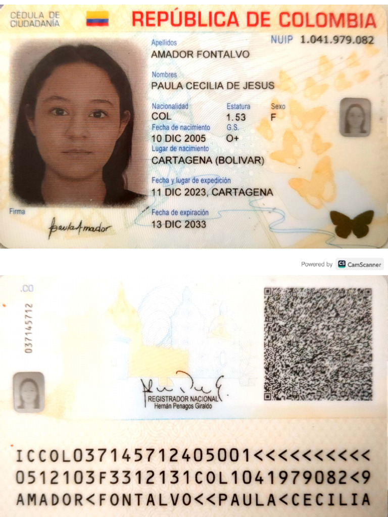 Cedula Paula Amador | PDF