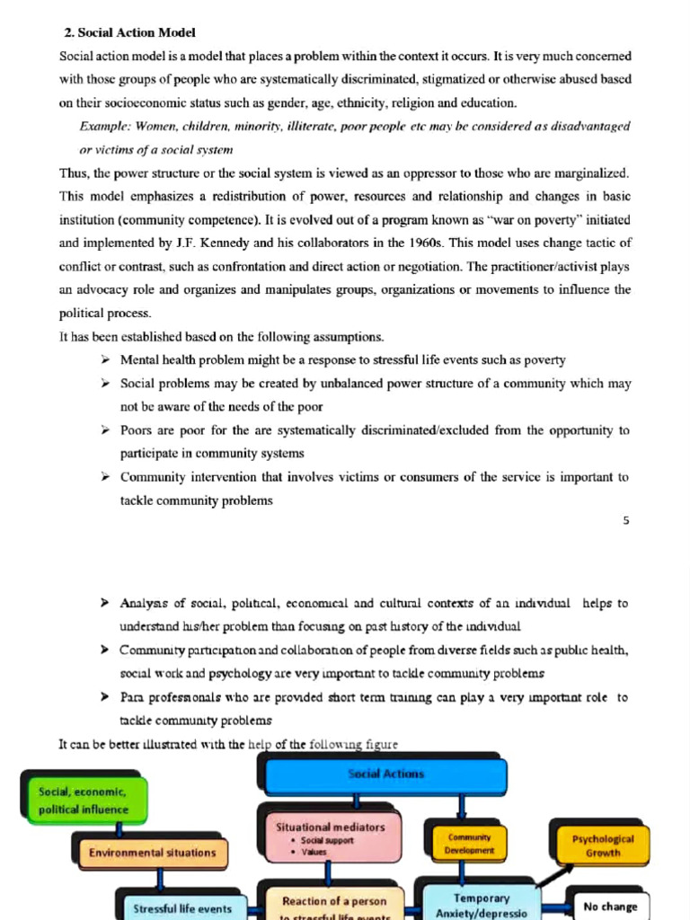 Social action model | PDF | Poverty | Poverty & Homelessness