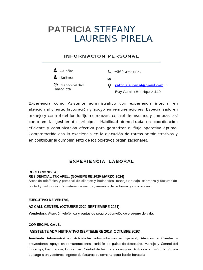 Blue and navy Minimalist Business Resume CV (2) | PDF