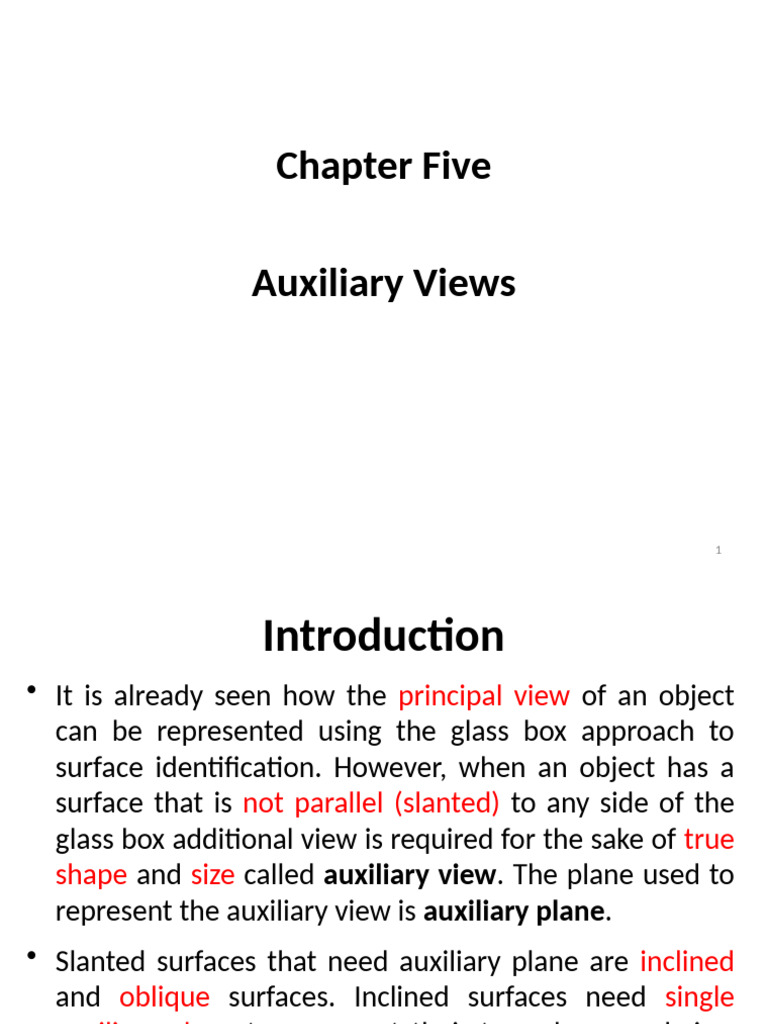 Understanding Auxiliary Views in Drafting | PDF | Euclidean Geometry ...
