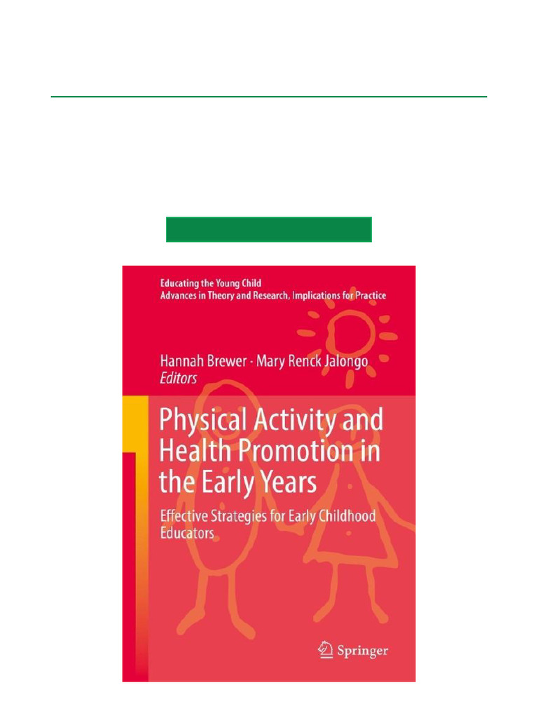 Early Childhood Physical Activity Strategies | PDF | Sedentary ...