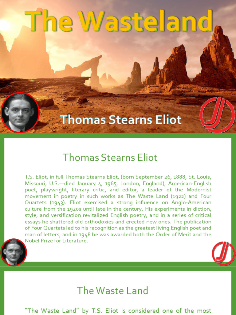 T.S. Eliot's The Waste Land Overview | PDF | T. S. Eliot