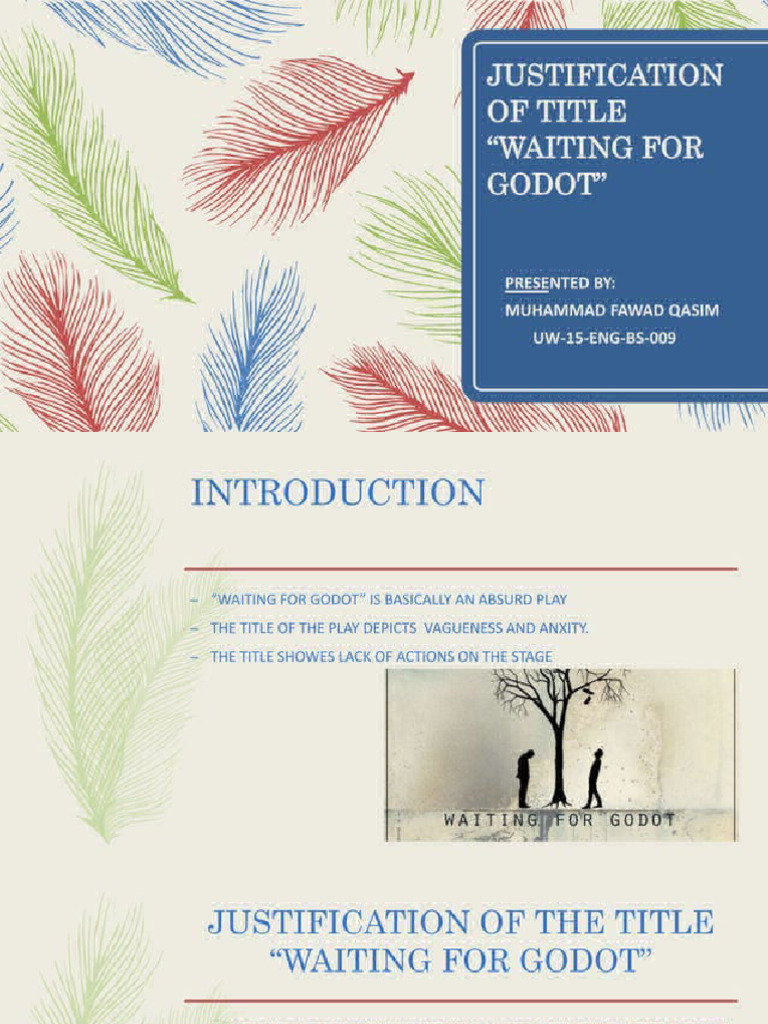 Title significance in Waiting for Godot | PDF