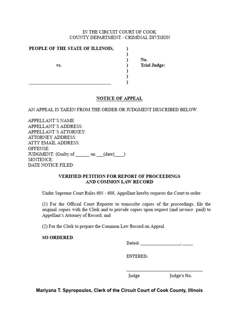 NOTICE OF APPEAL | PDF
