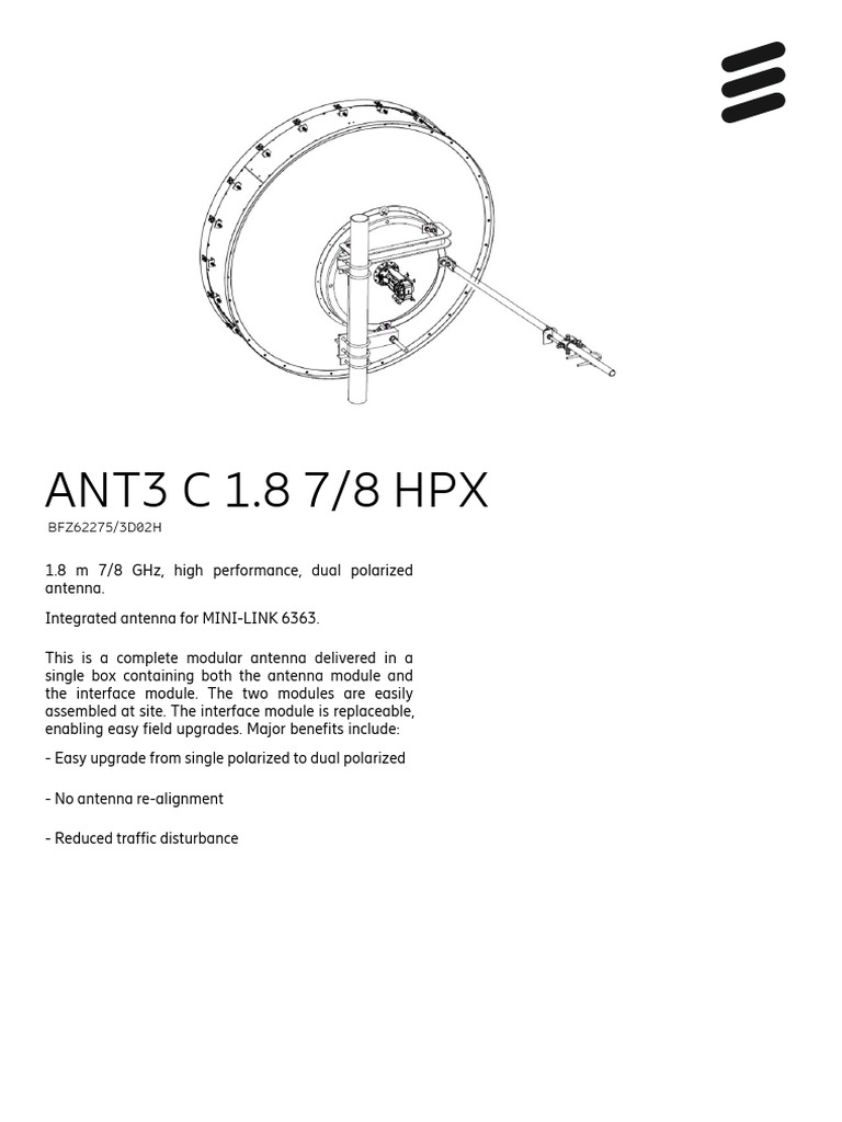 Ericsson Ant3 C 1.8 7-8 HPX | PDF