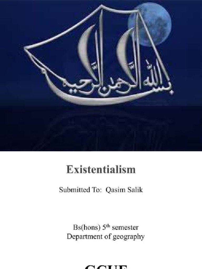 Existentialism Theory | PDF