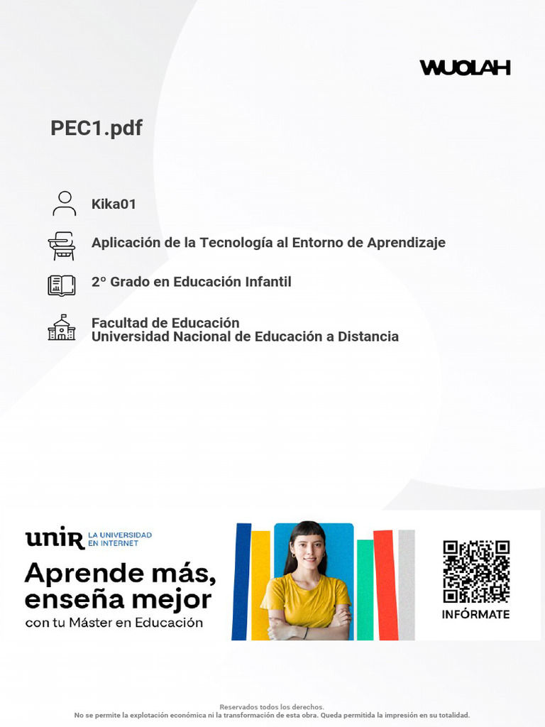 Wuolah Free PEC1 | PDF | Enseñando | Aprendizaje