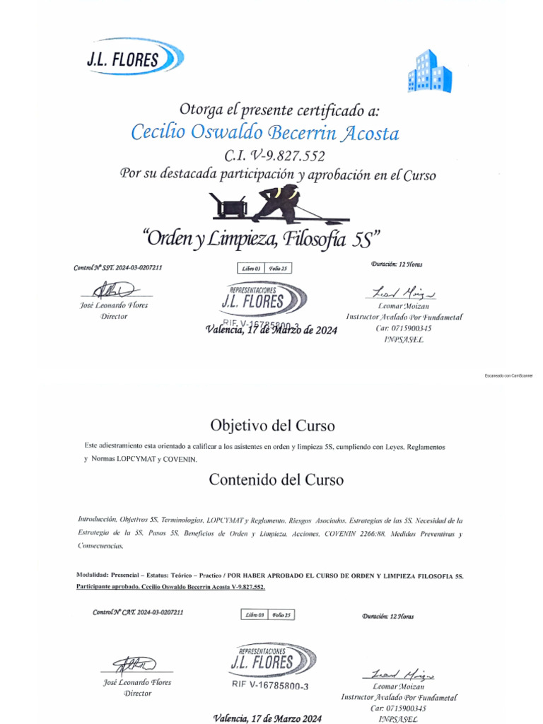 Orden y Limpieza, Filosofia 5S.15 | PDF