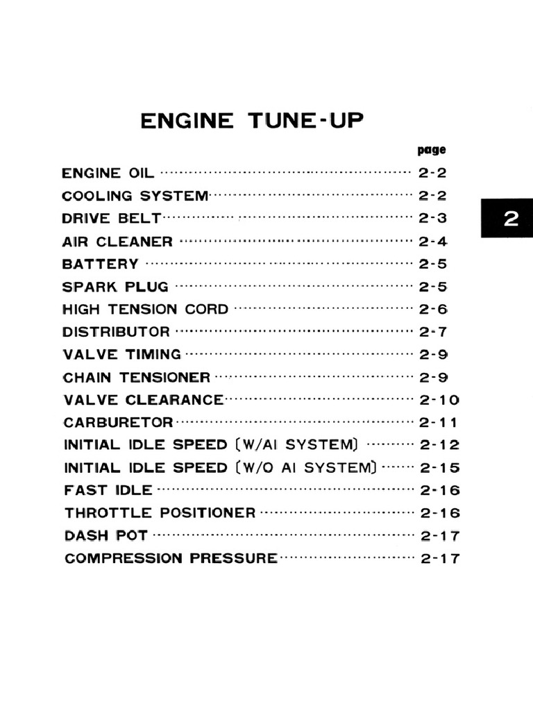 02 - Engine Tune-Up | PDF