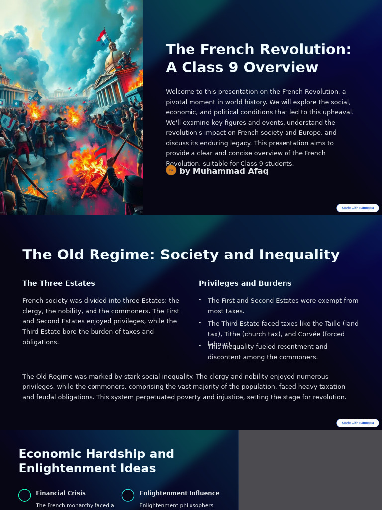 The French Revolution A Class 9 Overview | PDF | Reign Of Terror ...