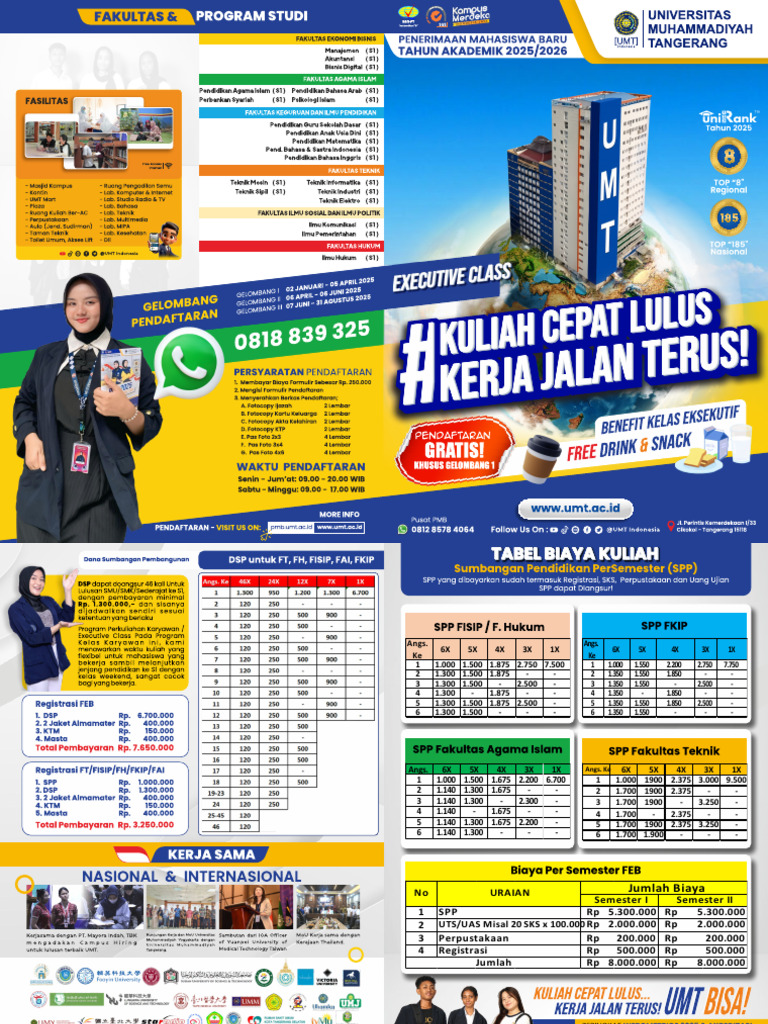 Brosur Umt 2025-2026 Fix Ok-1 | PDF