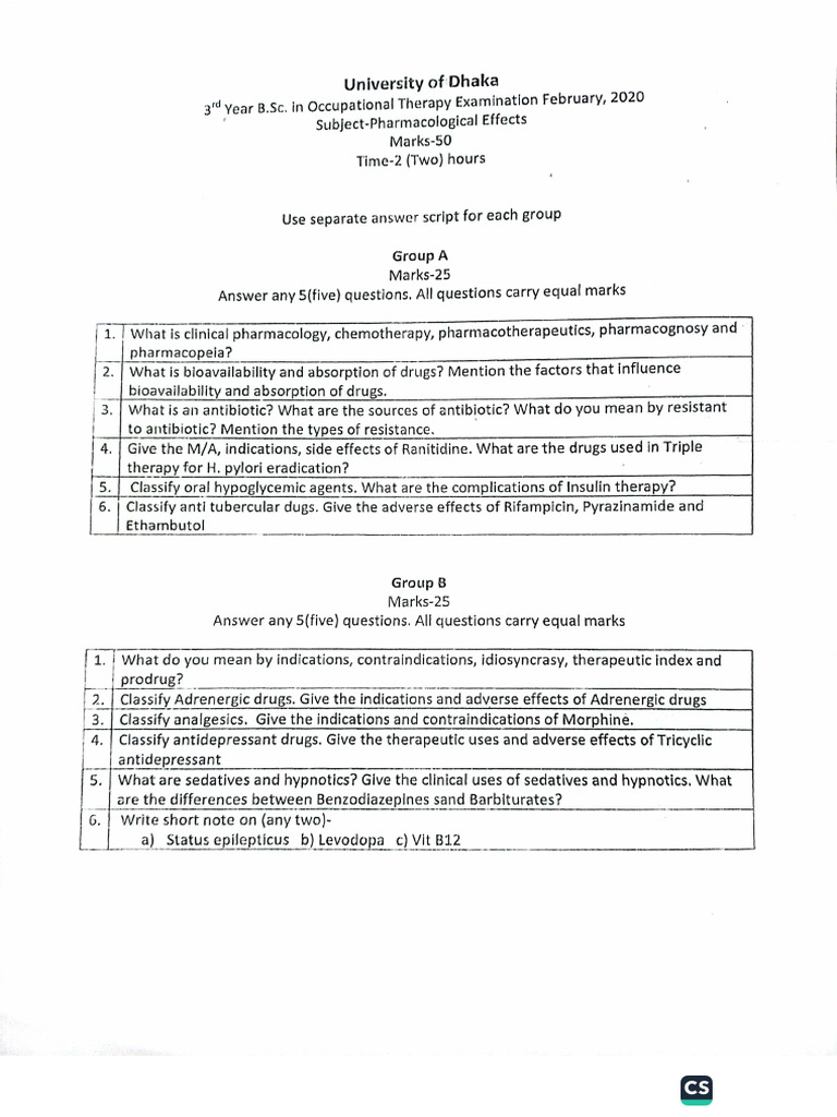 Pharmacological Effect Prof Q. | PDF