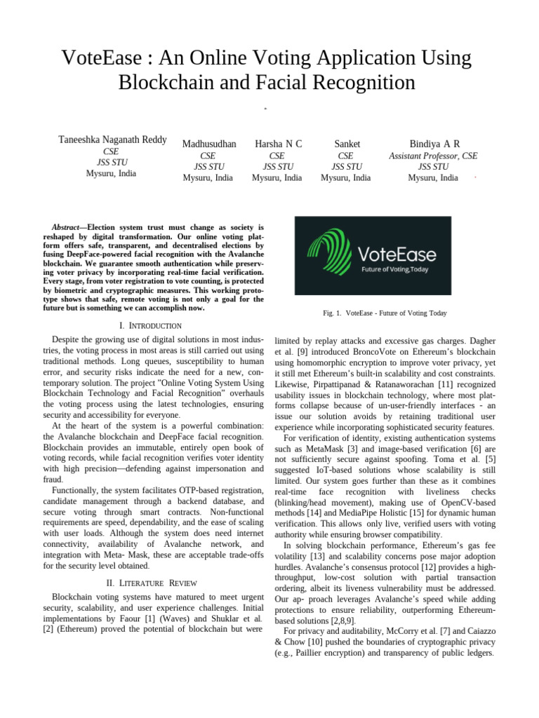 IEEE Conference Template 1 | PDF | Electronic Voting | Password