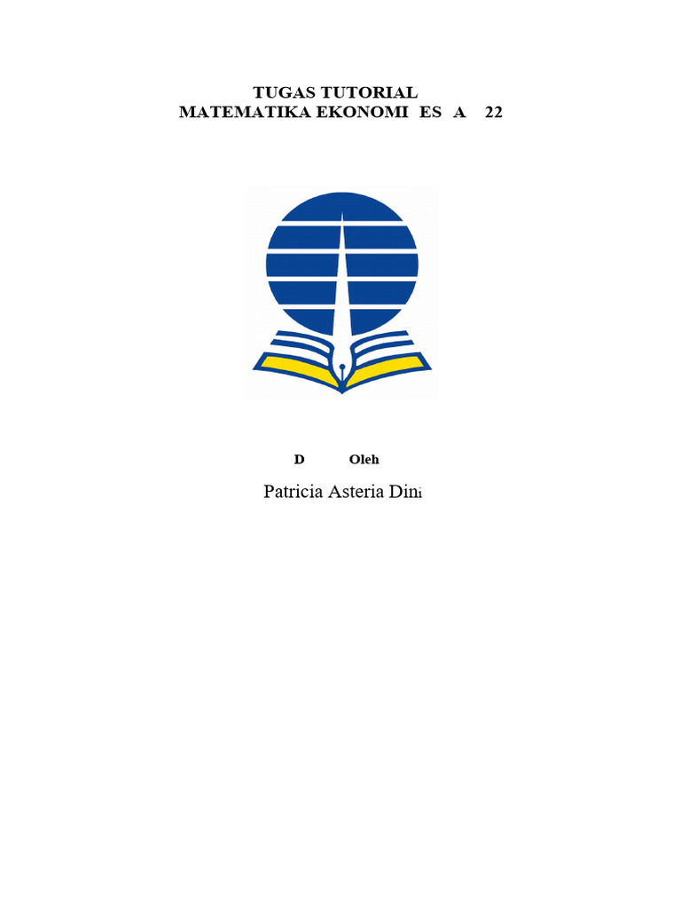 Tugas 1 Matematika Ekonomi | PDF