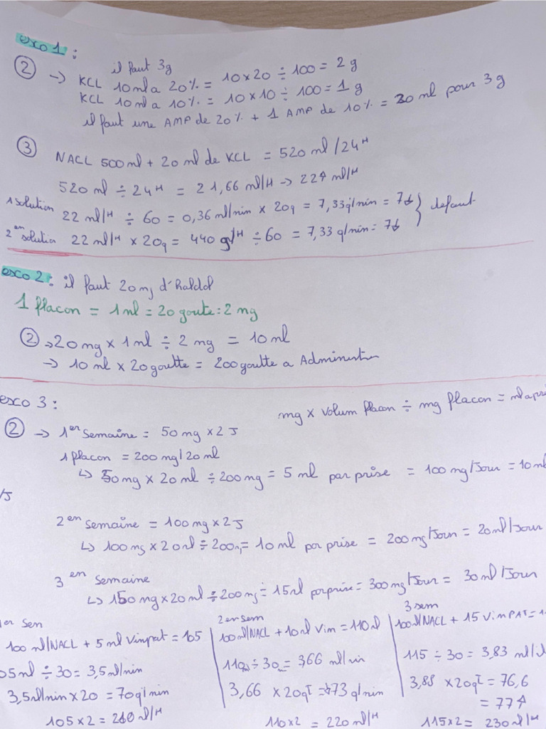 Correction calcul de dose | PDF