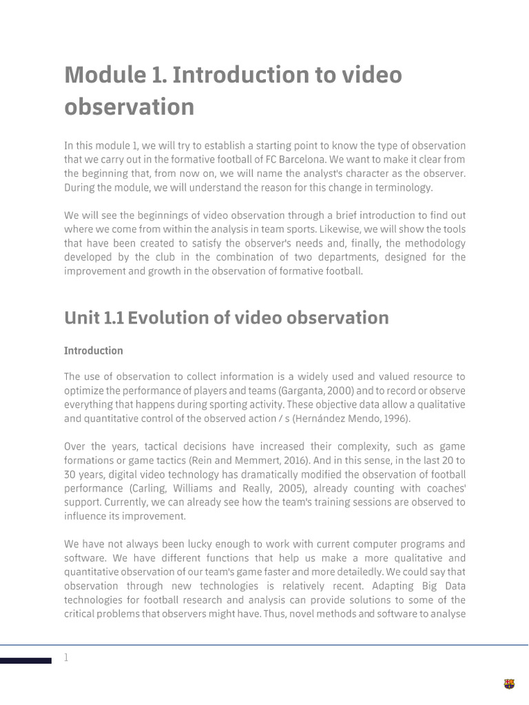 Observation Methodology in Formative Football | PDF
