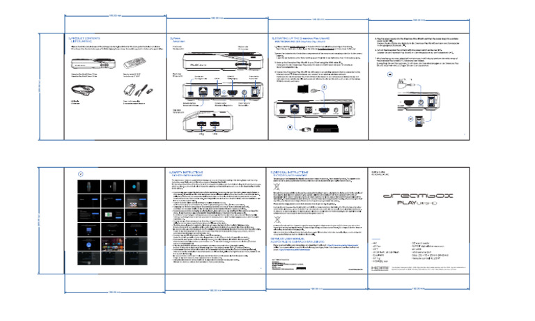Dreambox PLAY UltraHD QuickGuide | PDF