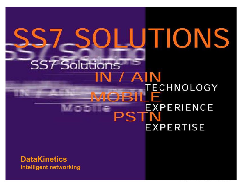 ss7 Inap | PDF | Computer Network | Communications Protocols